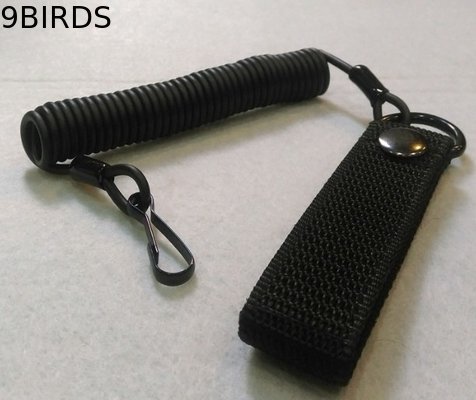 Tactical Adjustable Black Tactical pistol lanyard sling for Outdoor hunting